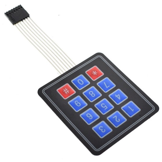 Matrix Array 12 Key Membrane Switch Keypad Keyboard For Arduino Avr 4 X 3 Arduino E Shop